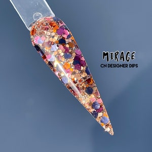 Mirage- Dip Powder, Dip Powder for Nails, Acrylic, Fall, Chunky ...