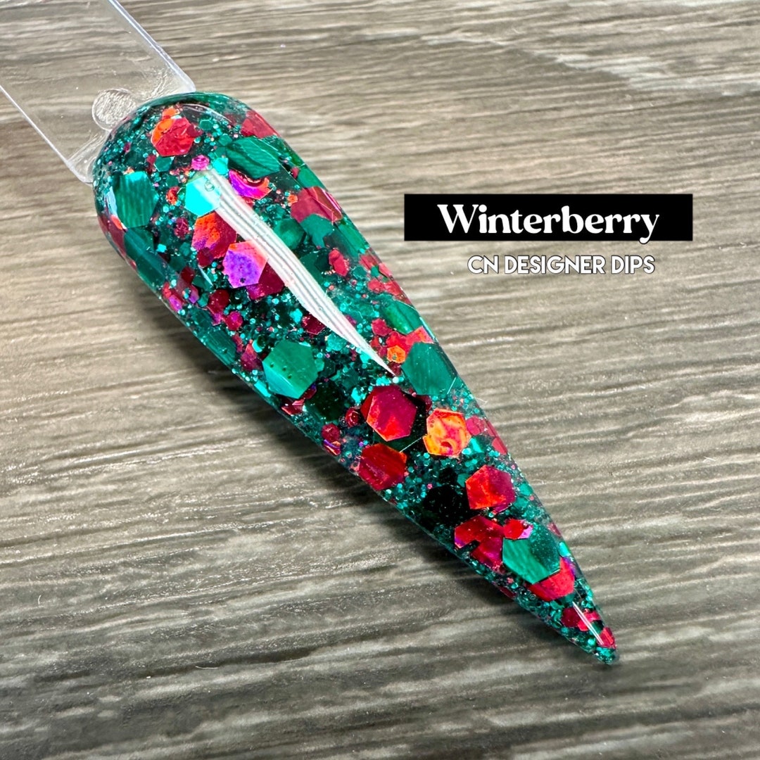 Winterberry- Dip Powder, Dip Powder for Nails, Acrylic, Christmas ...
