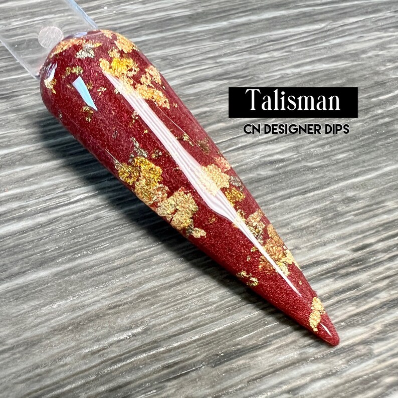 Talisman- Dip Powder, Dip Powder for Nails, Acrylic, Red, Fall, Autumn ...