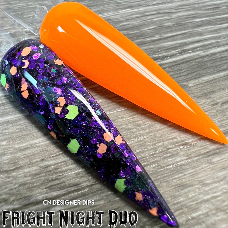 Fright Night Duo Dip Powder Fall Dip Powder Dip Nail - Etsy