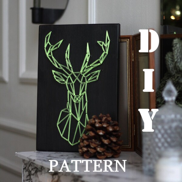 Deer String Art Pattern - Etsy
