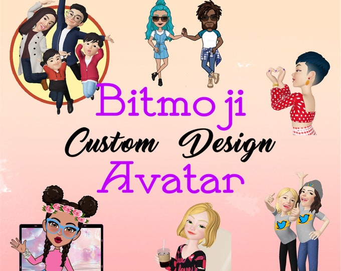 Custom Bitmoji Design Bitmoji for Email Bitmoji Logo - Etsy
