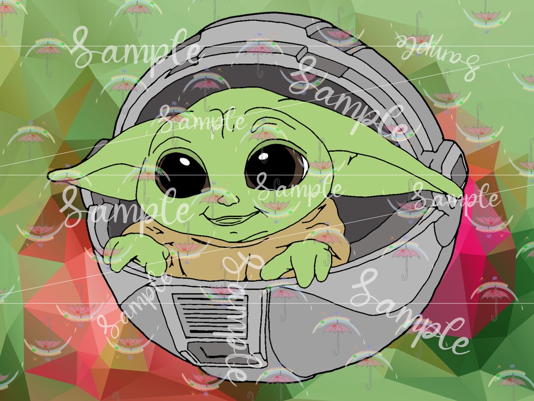 Instant Download Baby Yoda, Grogu Digital Download, Grogo Jpg Png Svg ...