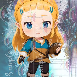 Instant Download Princess Zelda, Baby Zelda the Legend, Zelda Digital ...
