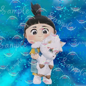 Instant Download Agnes and Fluffy Unicorn, Agnes Digital Download ...