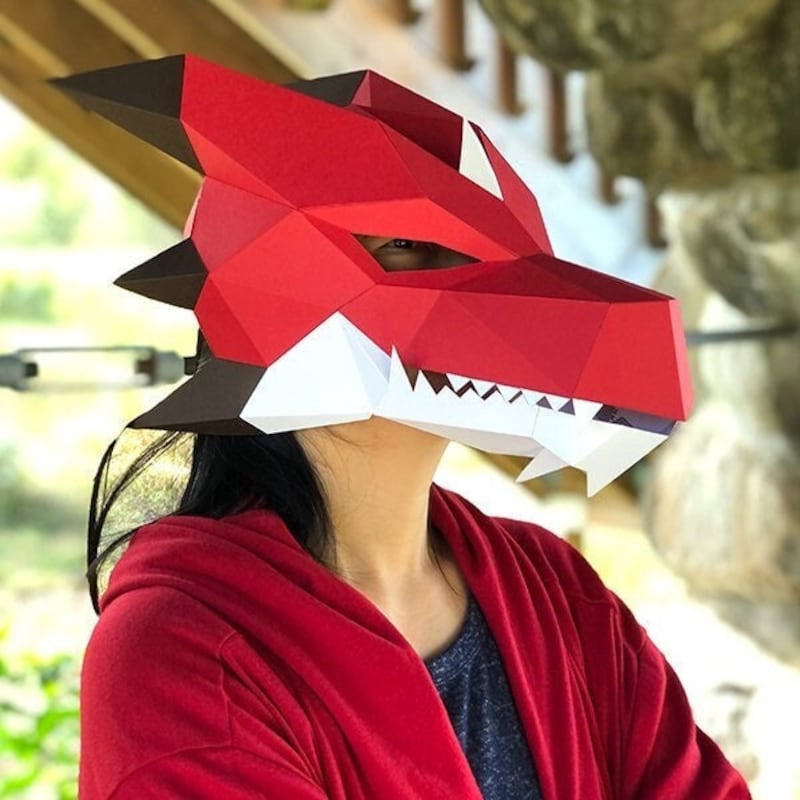 Dragon Mask - Etsy