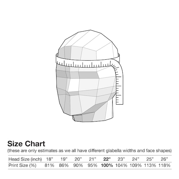Full Face Paper Mask Template
