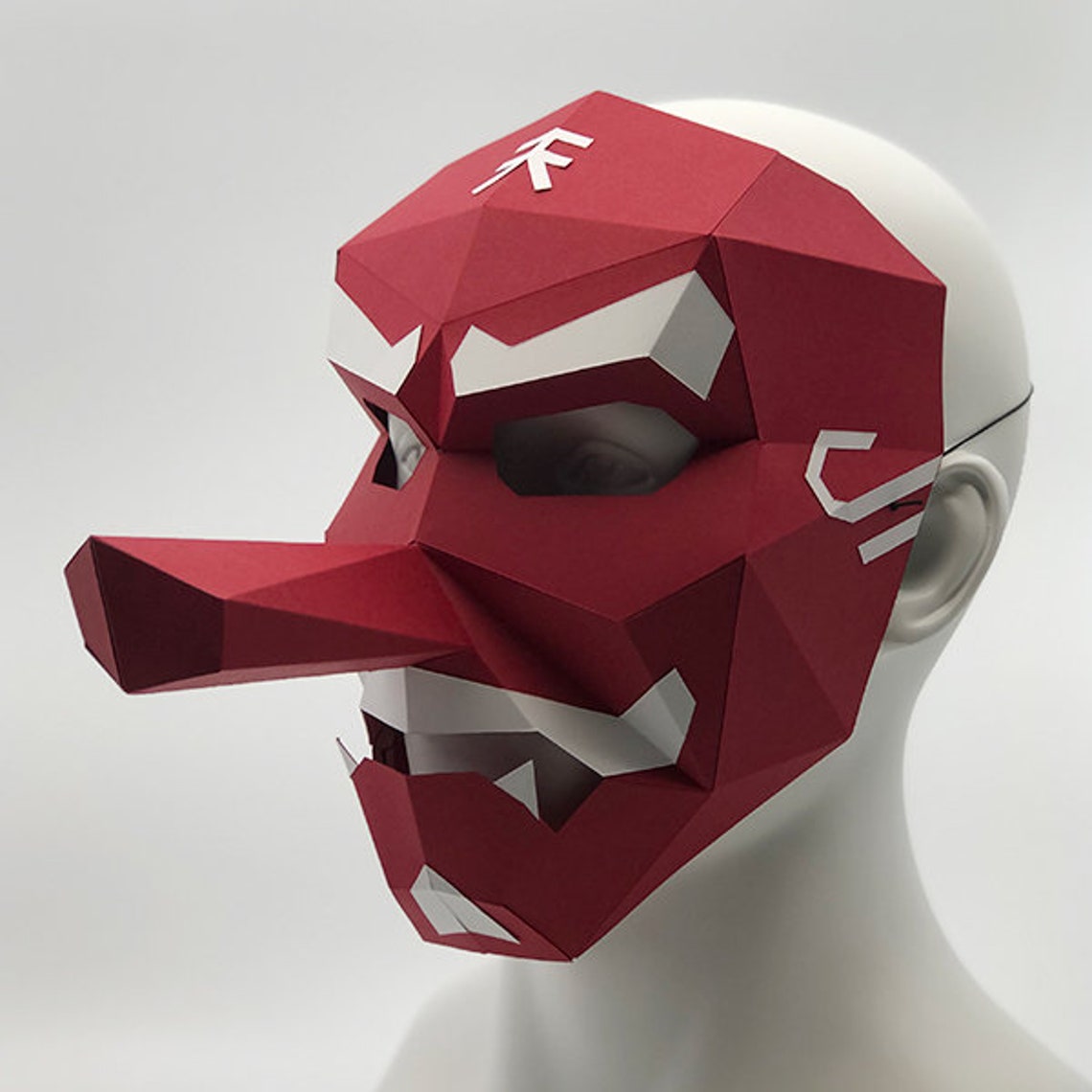 Daitengu Hanataka Tengu Full Mask DIY Papercraft PDF - Etsy