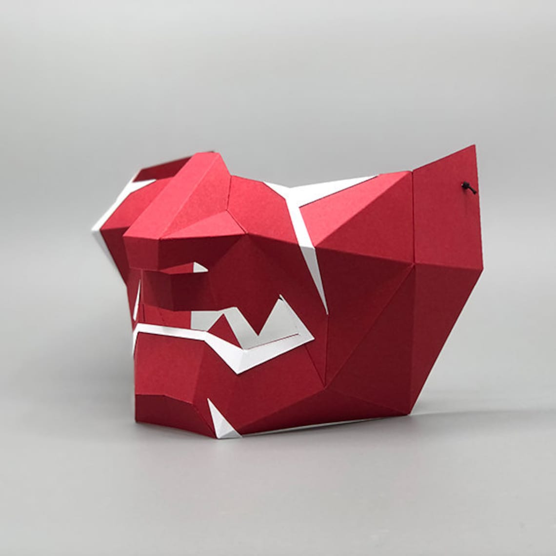 Samurai Menpo | Half Face Mask - DIY Papercraft (PDF Template Download ...