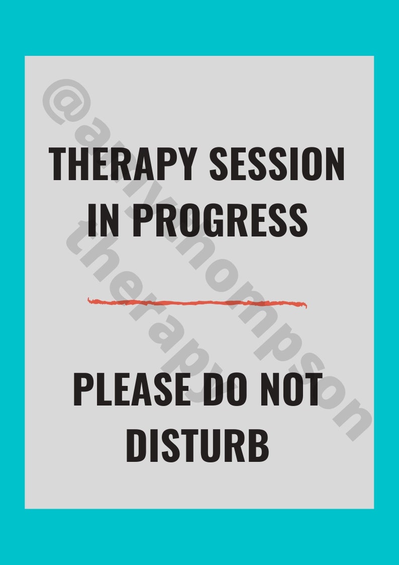 Session in Progress - Please Do Not Disturb PDF. Therapy, Counselling ...