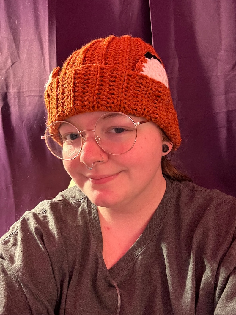 Crochet Fox Beanie Pattern - Etsy