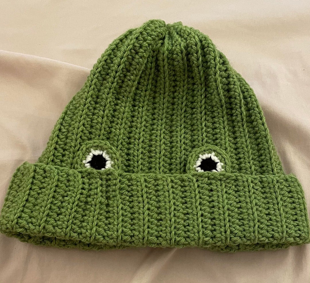 Bundle Adult and Child Size Crochet Frog Beanie Pattern - Etsy