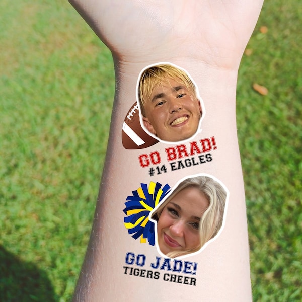 Cheer Face Tattoos - Etsy