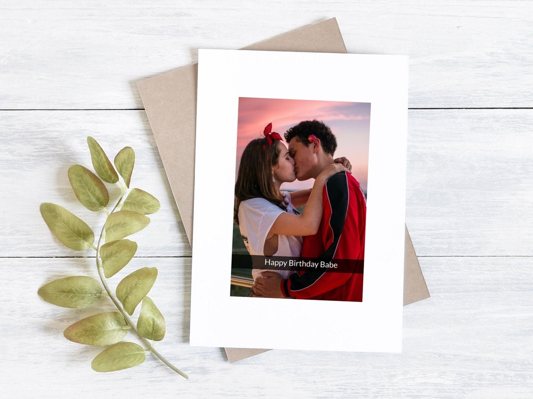 Personalized Photo Card, Custom Photo, Personalized Birthday Card ...