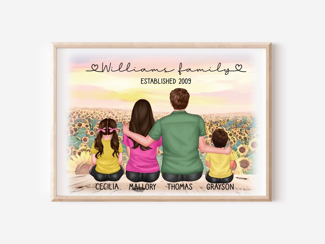 Personalized Family Print, Family Art, Family Print, Custom Family Gift ...