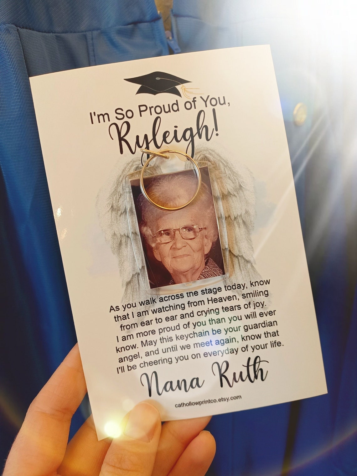 Graduation Memorial Keychain Graduation Gift Custom - Etsy