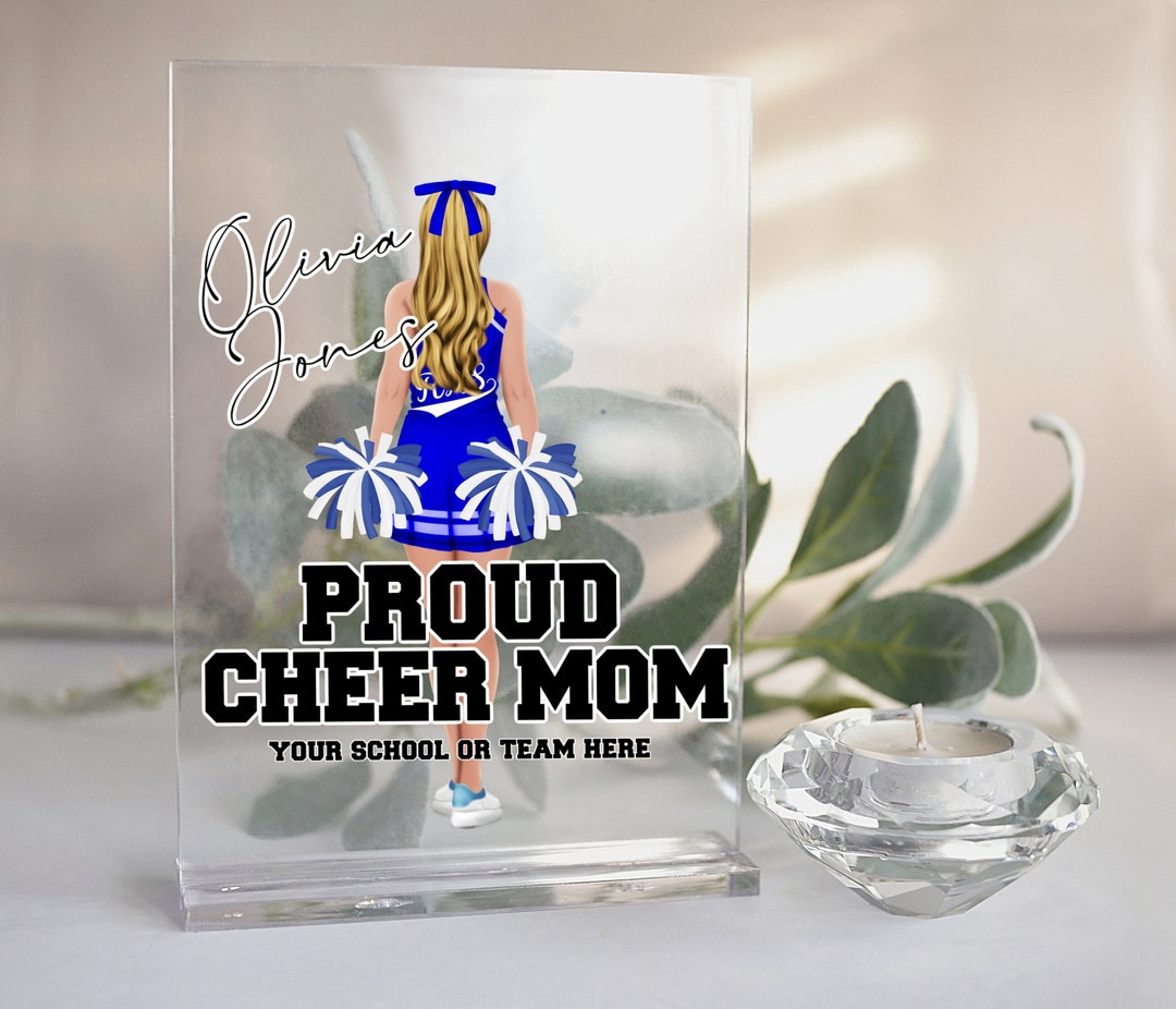 Personalized Cheer Acrylic Sign, Custom Cheer Mom Gift, Mom of ...