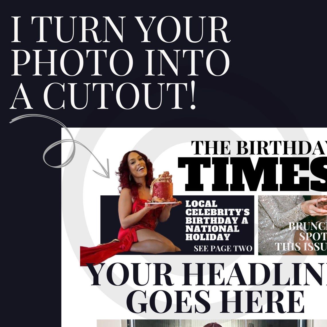 Custom Printed and Shipped Newspaper, Custom Newspaper, Birthday ...