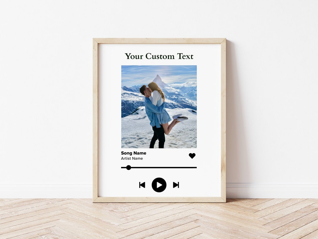 Custom Photo and Song Print, Custom Couple Print, Song Print, Custom ...