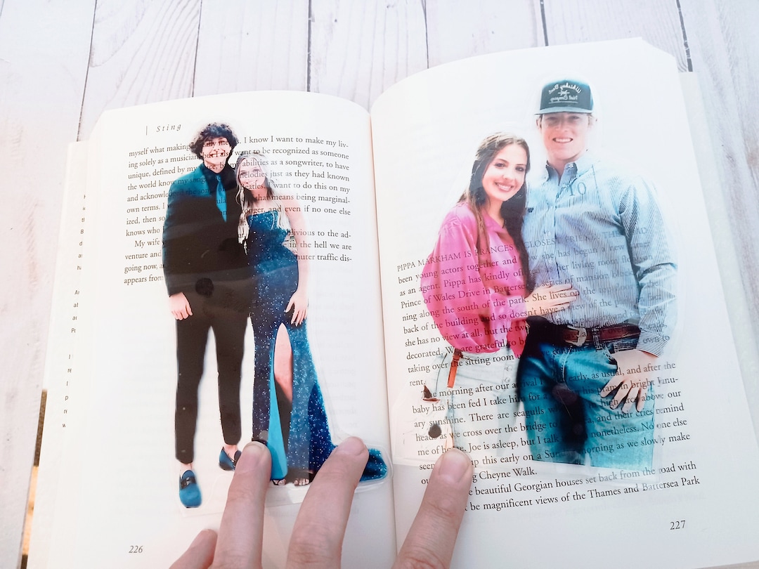 Custom Photo Bookmark, Couple Transparency Bookmark, Custom Bookmark ...