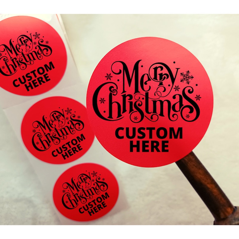 Christmas Business Stickers - Etsy