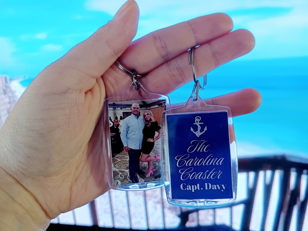 Custom Boat Keychain, Boat Name Keychain, Boater Photo Keychain, Custom ...