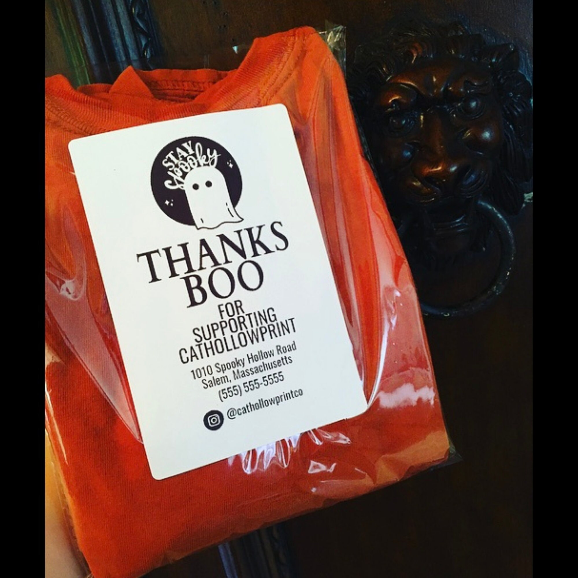 Custom Spooky Small Business Labels Custom Thank You - Etsy