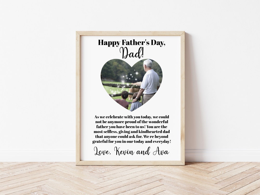 Custom Father's Day Print, Personalized Father's Day Print, Father's ...