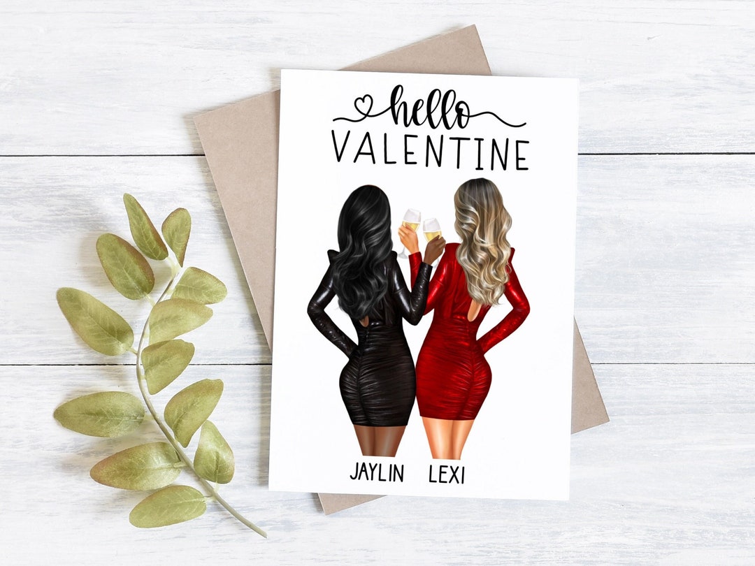 Friend Valentine's Day Card, Best Friends Valentine Card, Valentines ...
