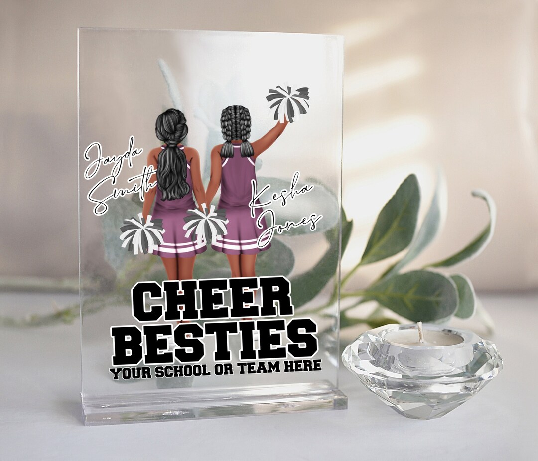 Personalized Cheer Acrylic Sign, Custom Cheer Gift, Best Friend ...