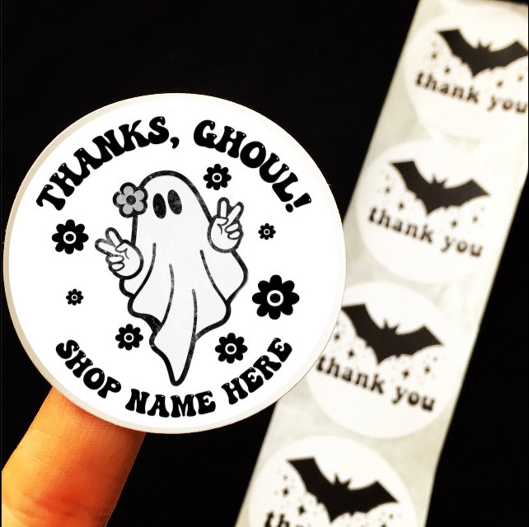 Spooky Small Business Thank You Stickers, 2" Inch Stickers, Packaging ...