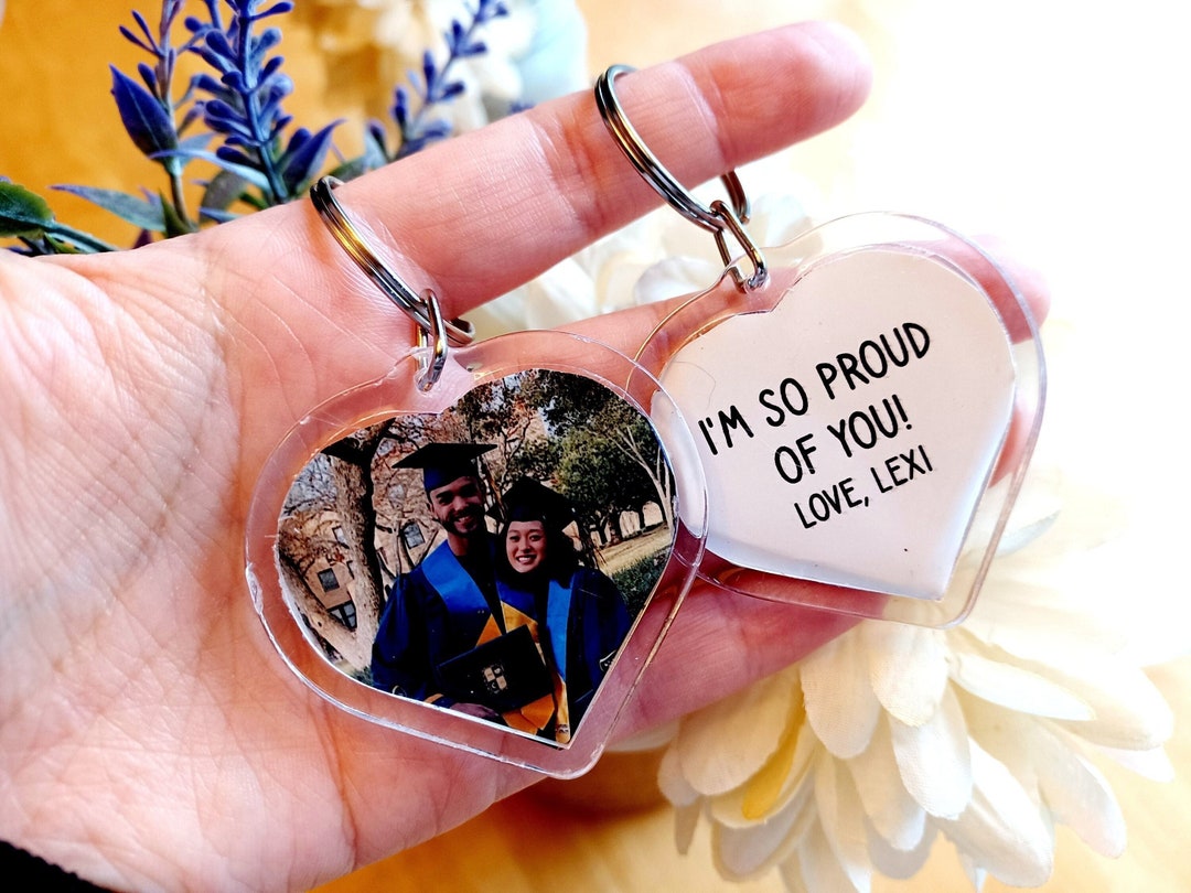 Custom Graduation Photo Keychain, Photo Keychain, Custom Couple ...