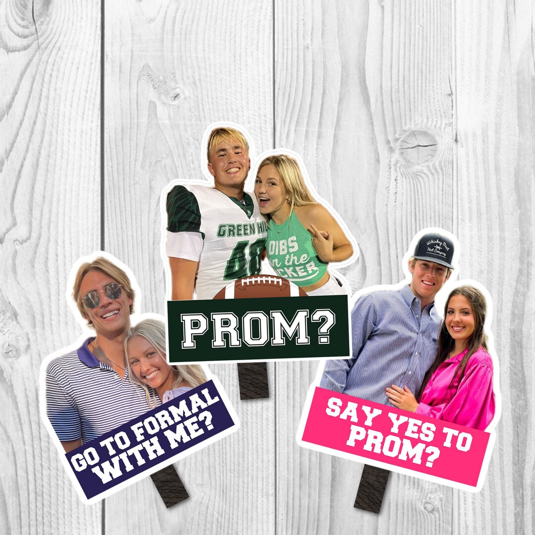Custom Prom Huge Head on Stick, Photo Cutout, Prom Question, Ask to ...