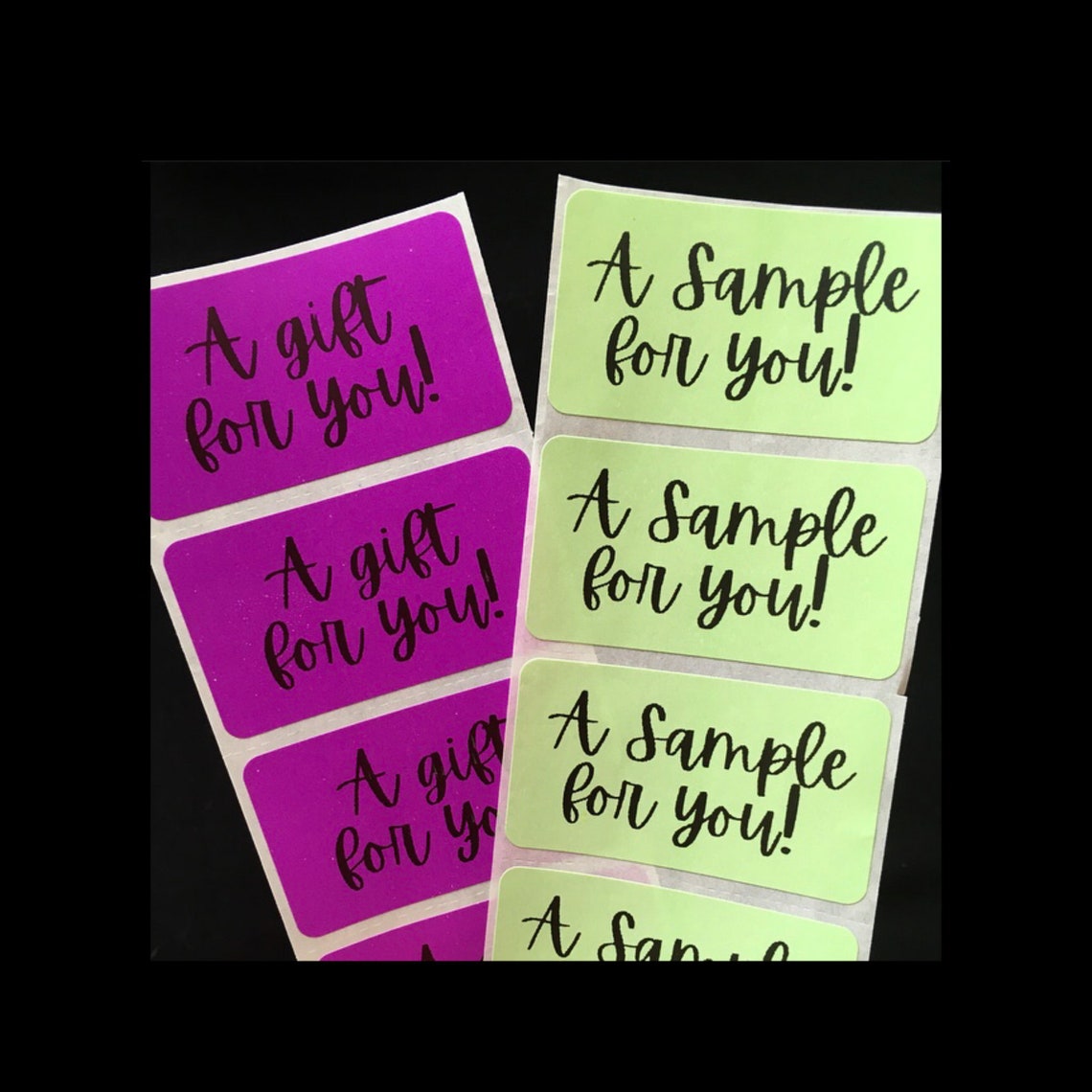 Sample and Free Gift Stickers, 2.25 X 1.25", Packaging Stickers, Thank ...