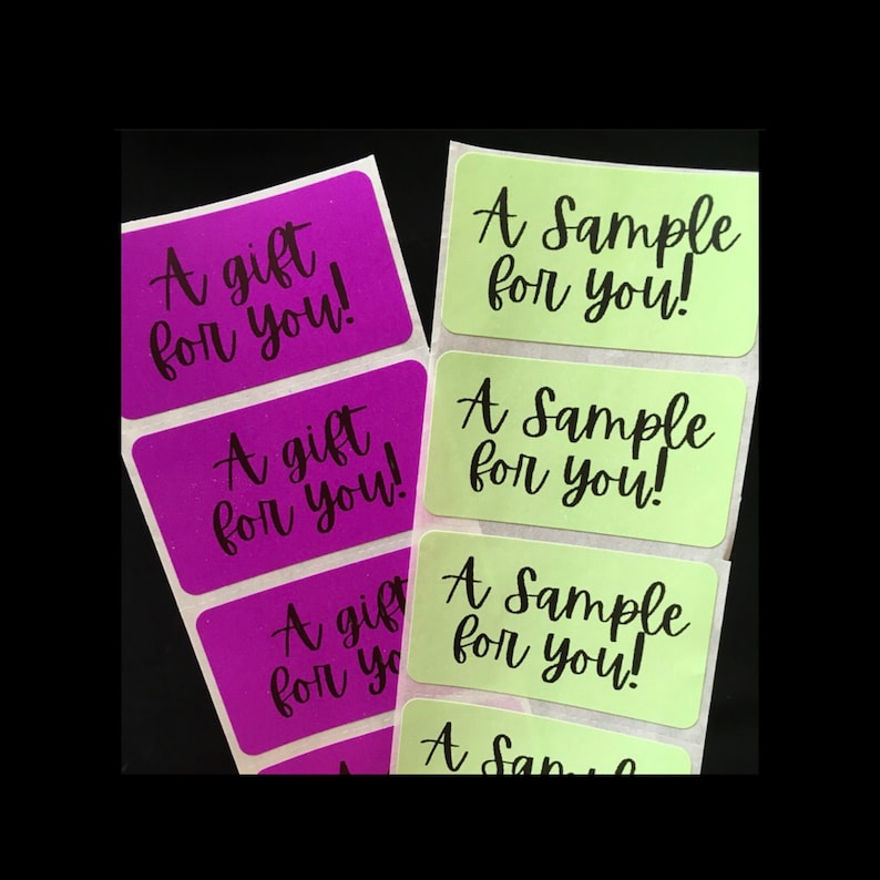 Sample and Free Gift Stickers 2.25 X 1.25 Packaging | Etsy