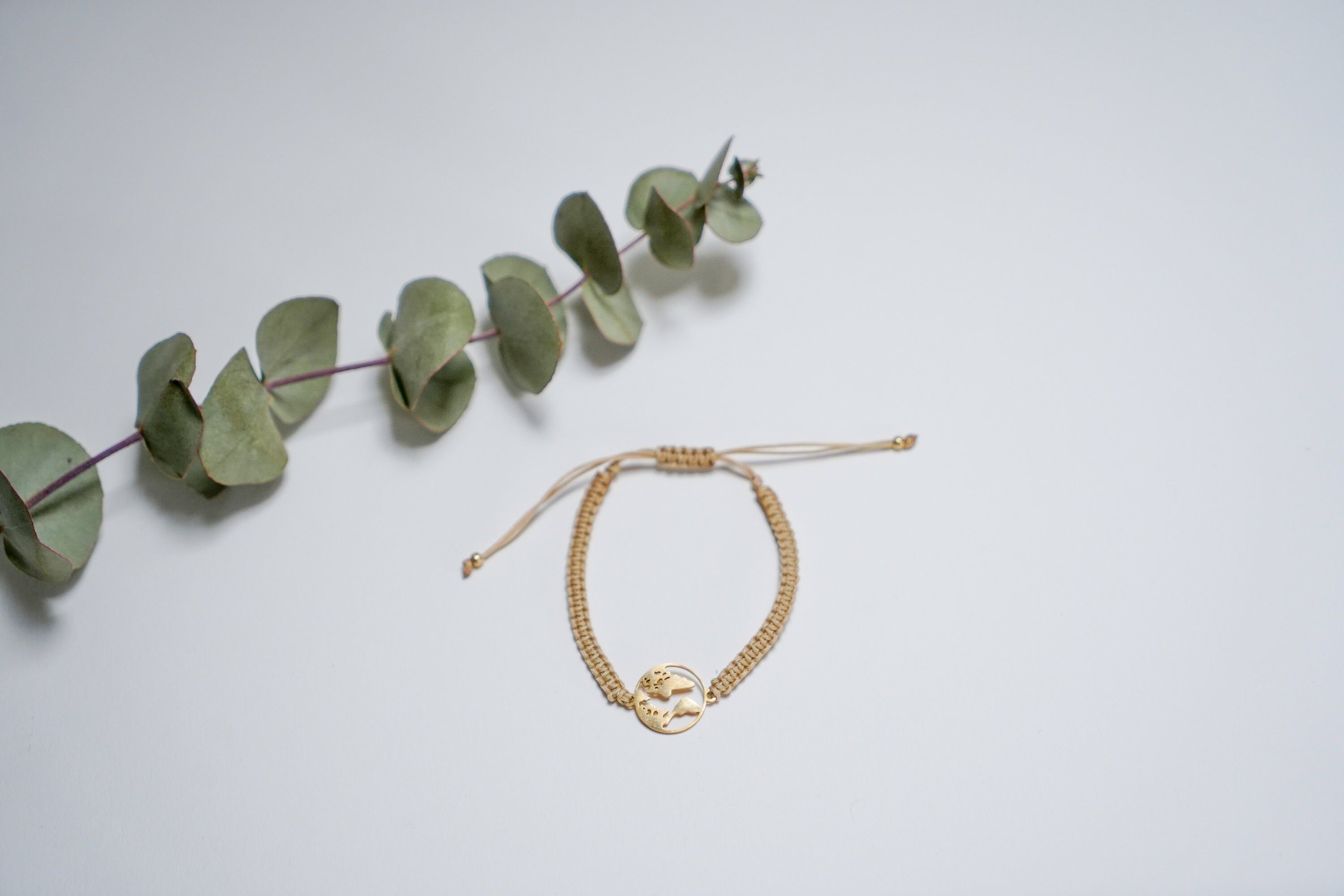 Weltkarte Makramee Armband Edelstahl Travel World map - Etsy.de