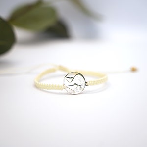 Weltkarte Makramee Armband Edelstahl Travel World map - Etsy.de