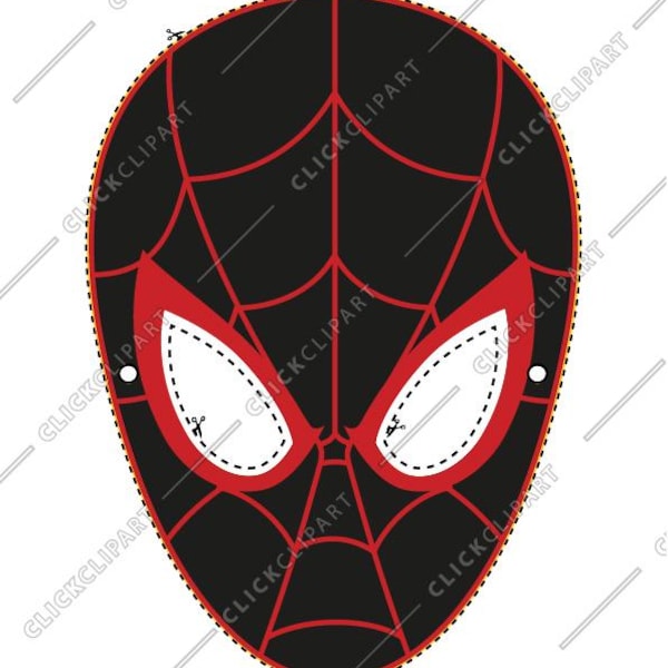 Miles Morales Mask - Etsy
