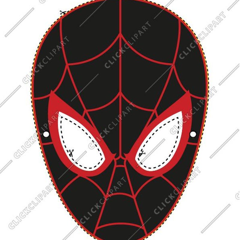 Spider Man Miles Morales Mask - Etsy