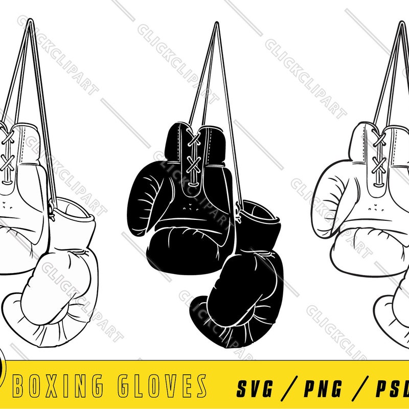 Boxing Gloves Decal - Etsy