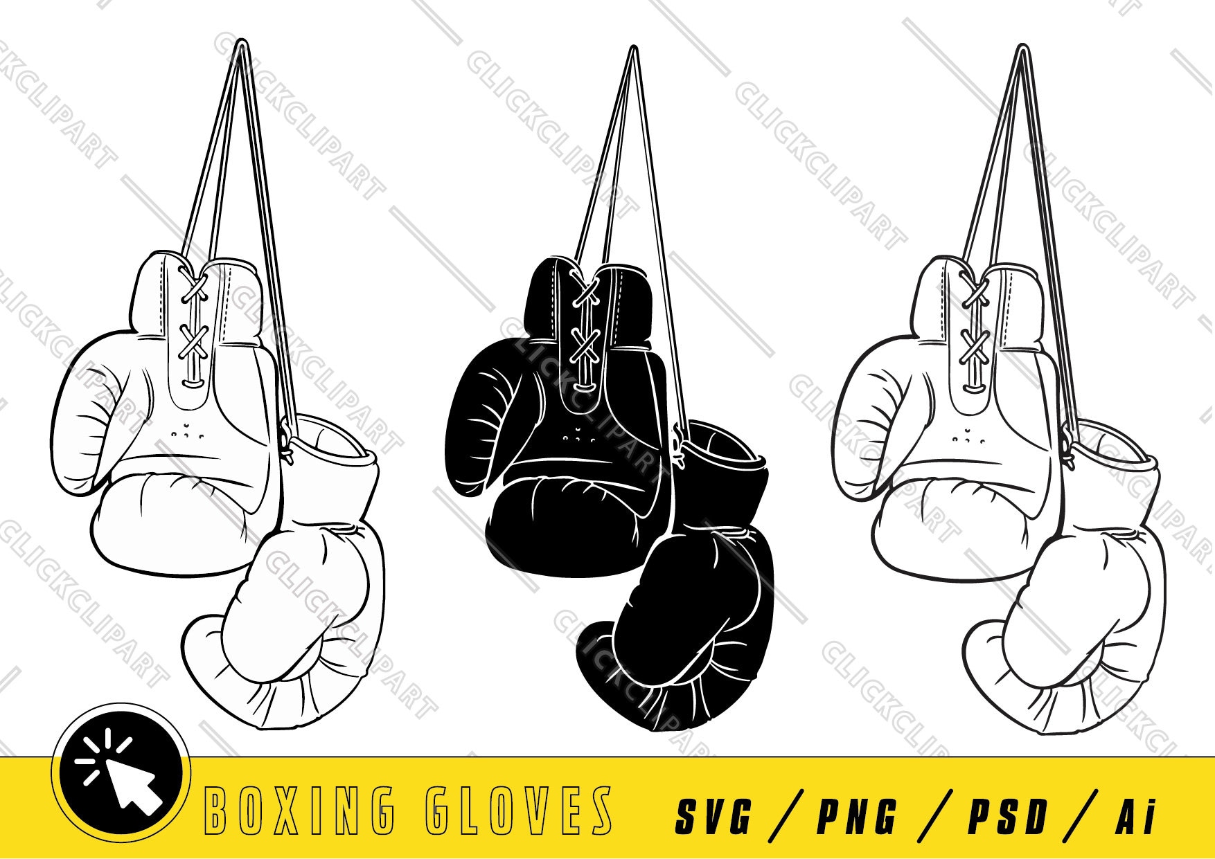 Guantes de boxeo Svg Fitness SVG Caja SVG Silueta Svg Entrenamiento Svg ...
