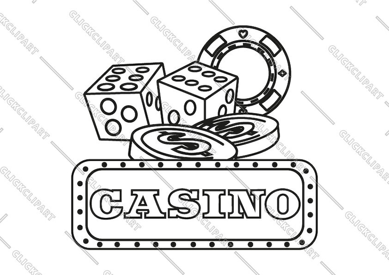 Casino SVG Gambling PNG Las Vegas SVG Casino Clipart Dice Playing Cards ...