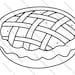 Pie SVG | Pie PNG | Pie Clipart | Apple Pie | Tart | Line Art | Food ...