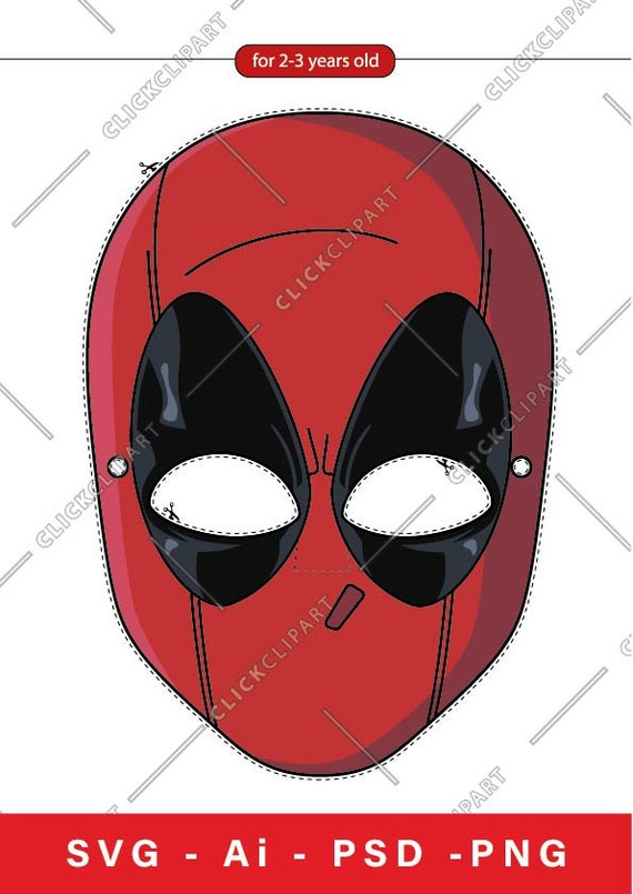 Deadpool Mask Pattern