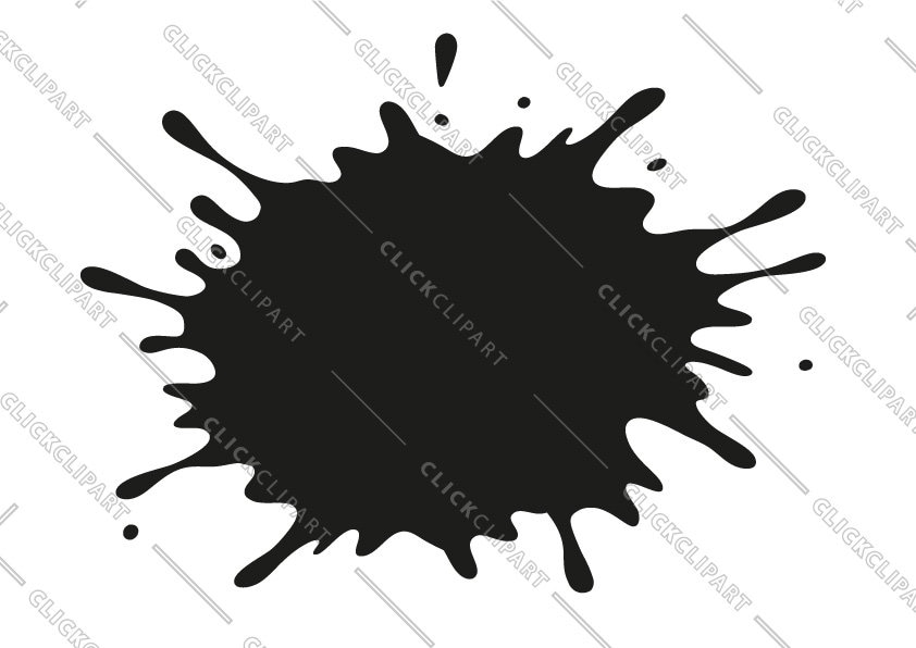 Paint Splatter SVG Ink Splat Paint Stencil Drip Silhouette Cut Files ...