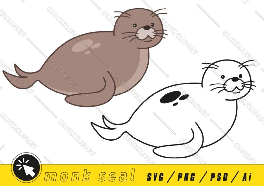 Hawaiian Monk Seal SVG | Sea Animals Svg | Sea Lion | Cut File | SVG ...