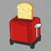 Toaster Vector | Slice Bread Cartoon SVG Cut Files | Food Silhouette ...