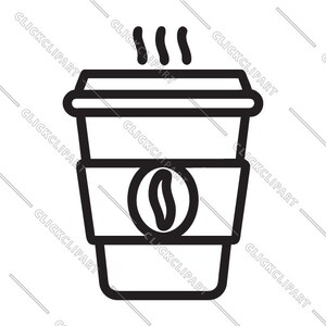 Coffee SVG | Coffee Clipart | Coffee Cup | Mug | Cut Files | Line Art ...