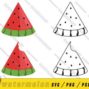 Watermelon SVG Files | Fruit SVG | Watermelon Slice | Watermelon Seeds ...