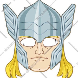 Thor, Birthday Party, Digital Paper Face Mask, SVG, Files for Cricut - Etsy